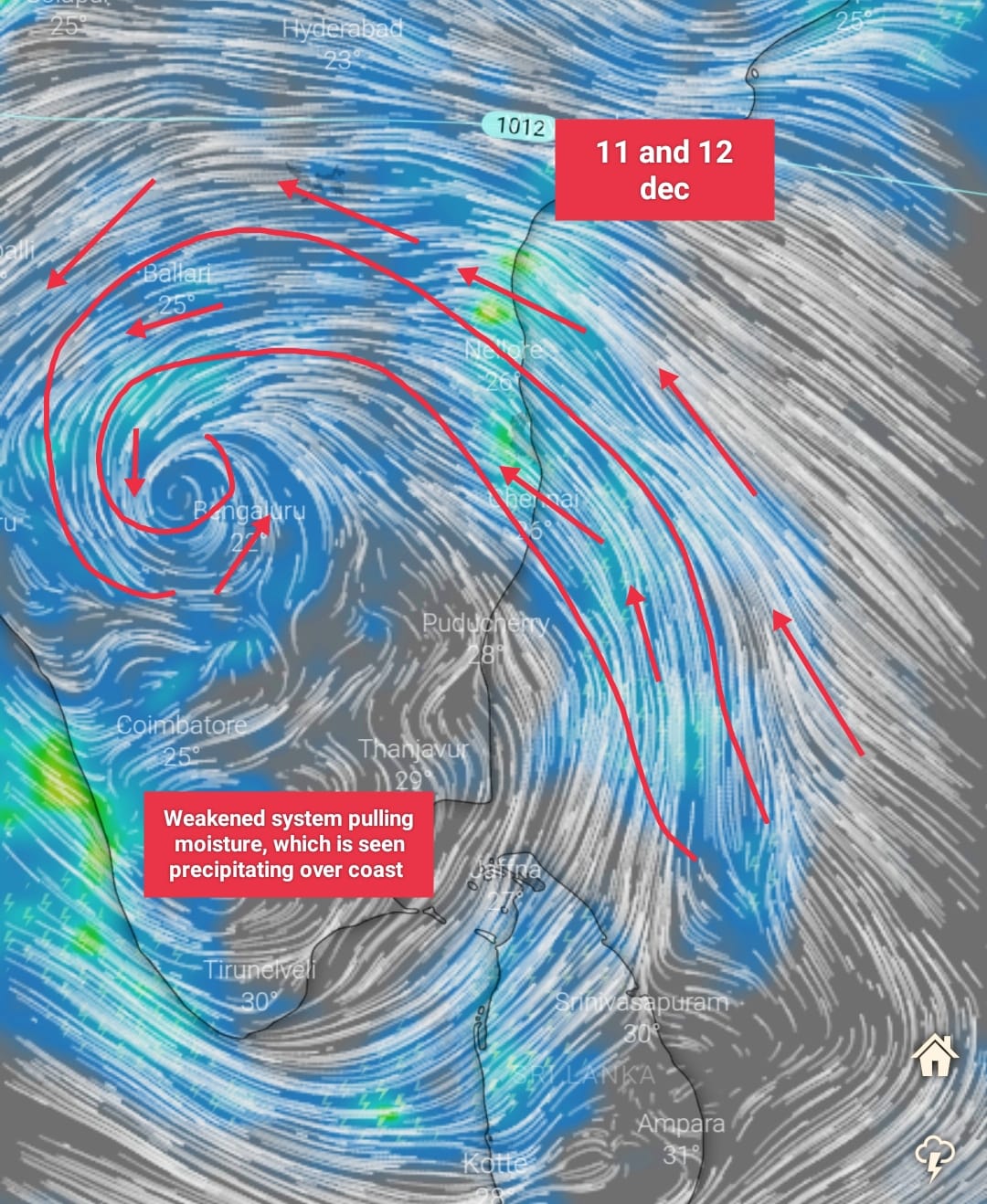 Mandous makes landfall near Mahabs as a cyclonic storm – Kea Weather Blog