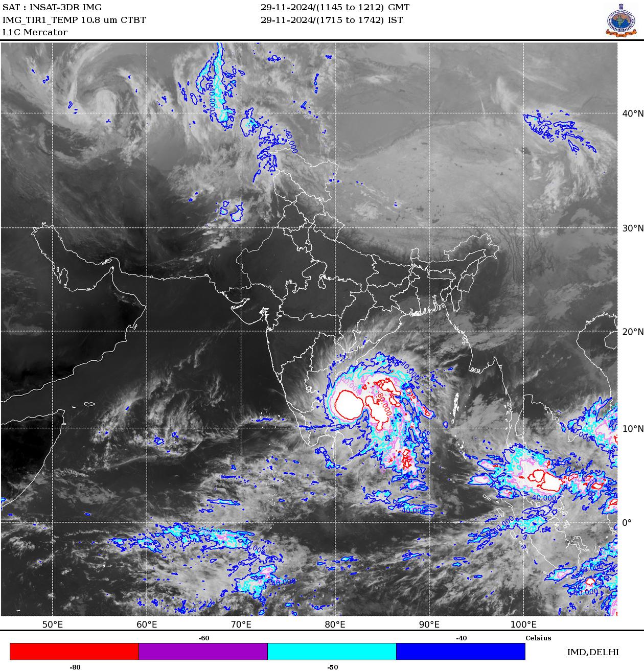 Cyclonic Storm Fengal heads towards Tamil Nadu Coast – Kea Weather Blog